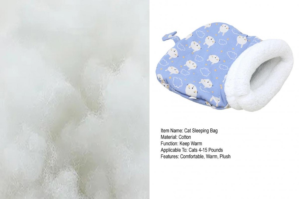 Pet Sleeping Sack Feline Snuggle Sack Cozy Cat Sleeping Bag Cave Bed ...