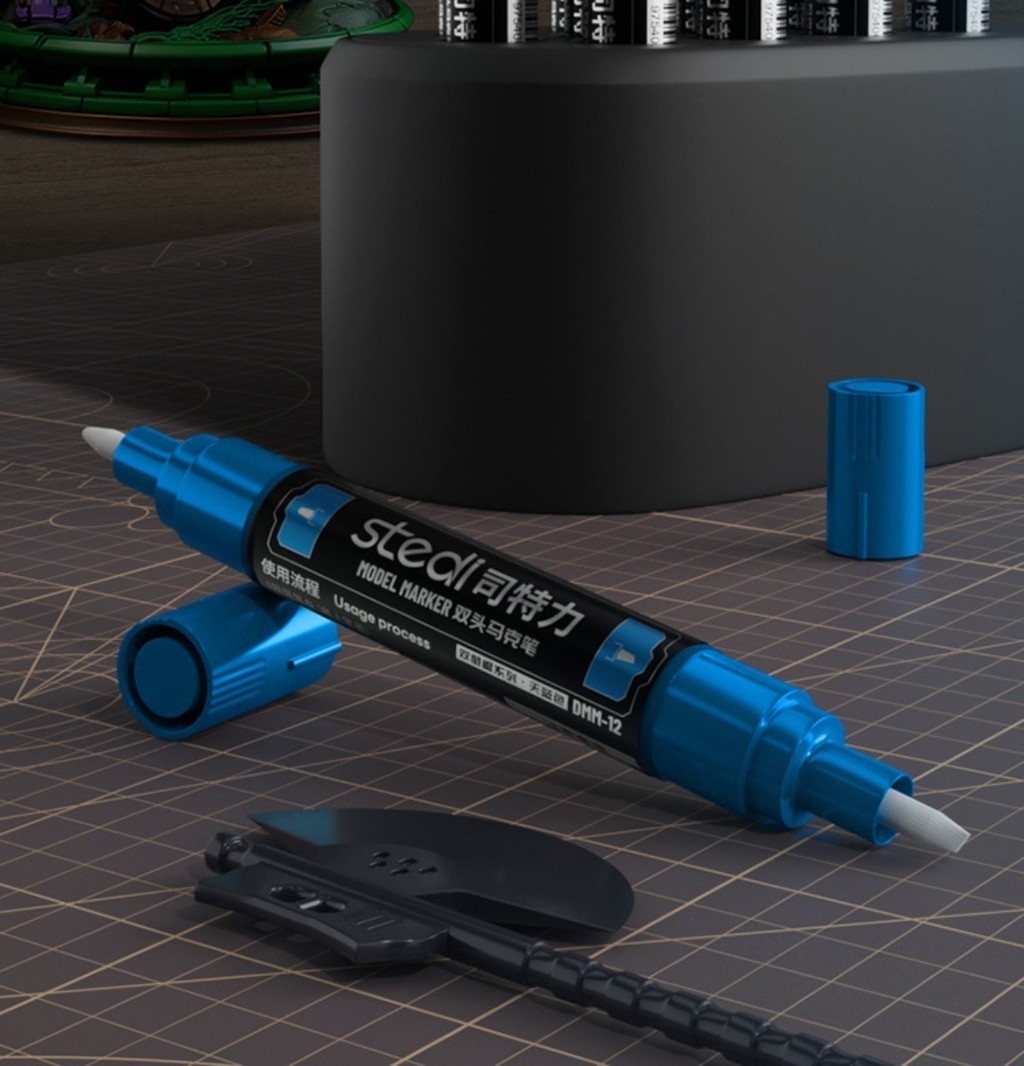 Stedi Dual Brush Water Based Marker Pen for Gundam Gunpla GK DIY Model ...
