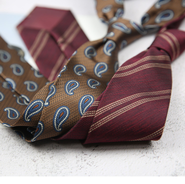 Men's Retro 8cm Tie Wedding Professional Interview Formal Accessories ...