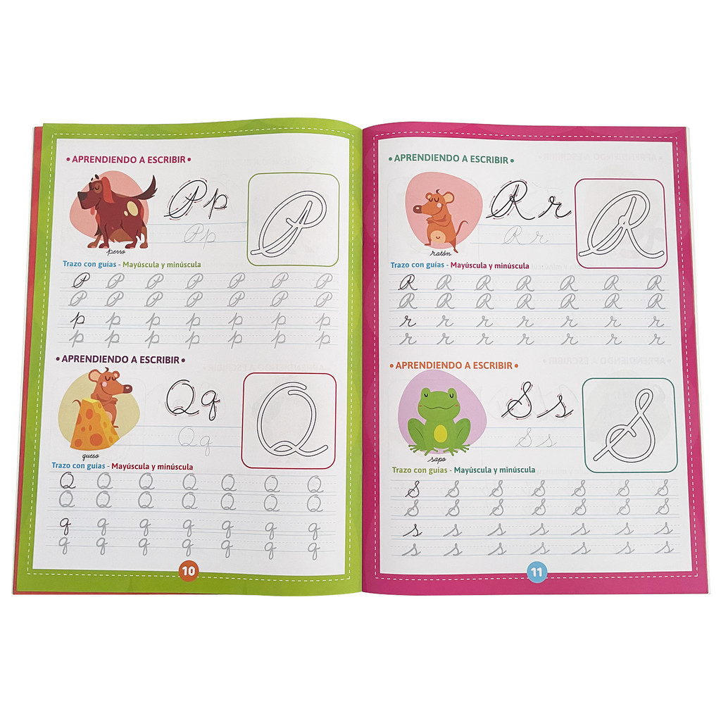 16 Pages Spanish Cursive Writing and Alphabet Workbooks for Kids ...