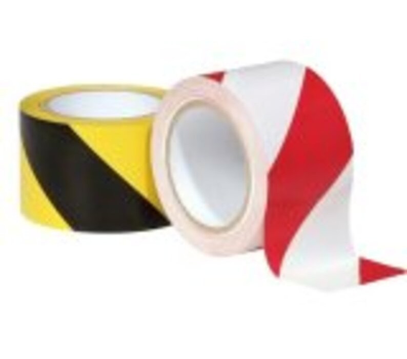 Hazard Warning/Safety Stripe Adhesive Caution Tape 48MM x 20M (Red ...