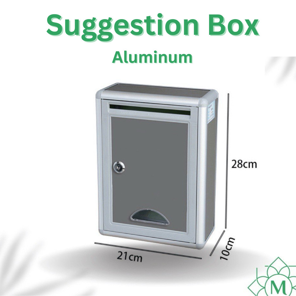 Suggestion Box Indoor Wall Mounted and Lockable Feedback Box Collection ...