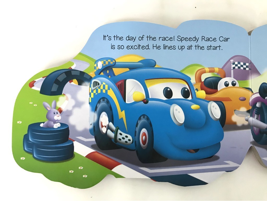 Race Car Story Book For Baby & Toddler Easy To Read Board Book ...