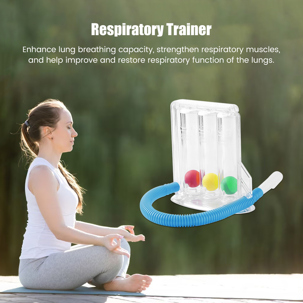 Salorie Deep Breathing Lung Exerciser 3 Ball Incentive Spirometer ...
