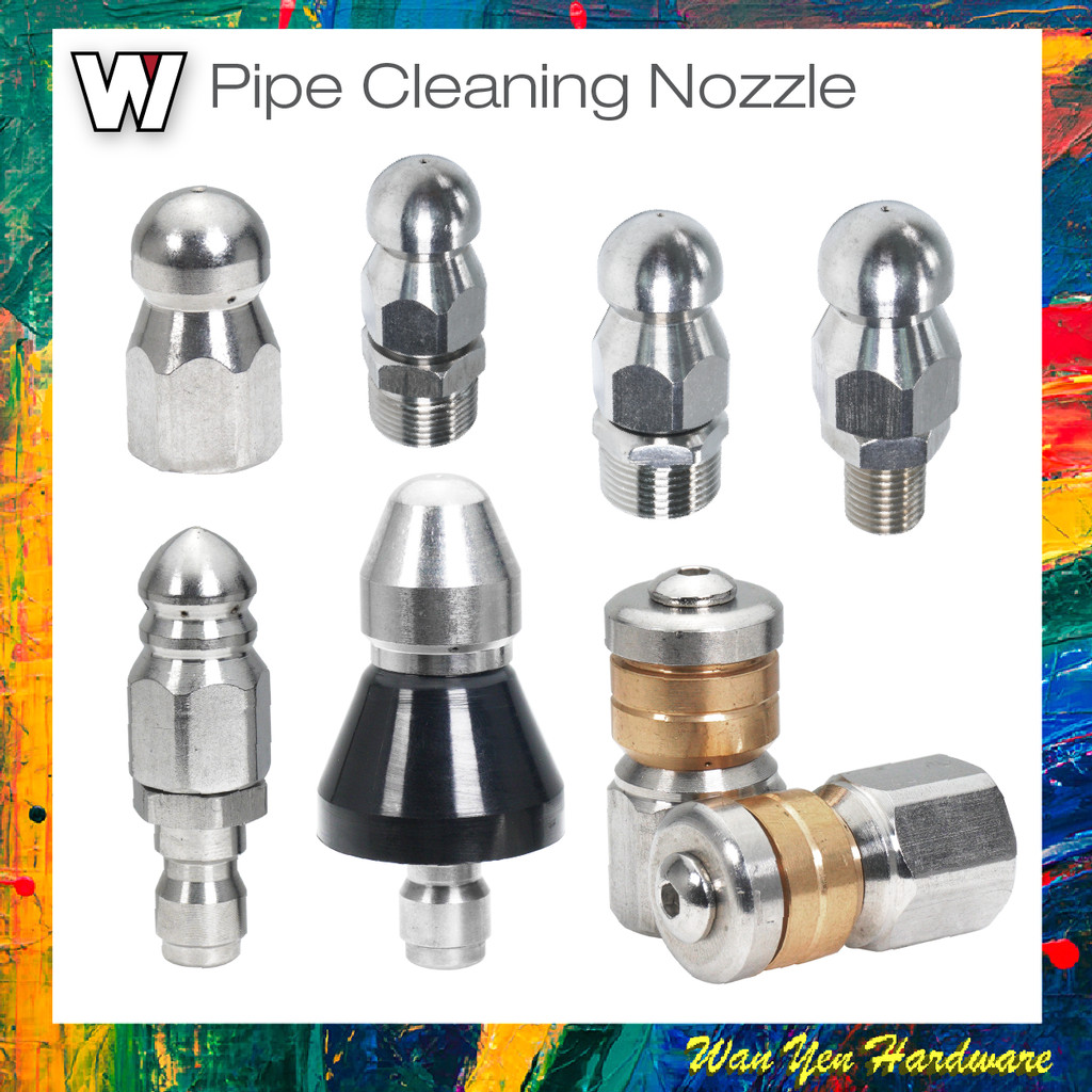 High Pressure Nozzle Stainless Steel Sewer Nozzle Pipe Cleaner Sewer ...