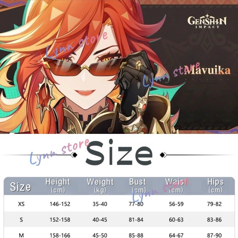 GENSHIN IMPACT Cosplay Costume Pyro Archon Mavuika Cosplay Uniform Wig ...