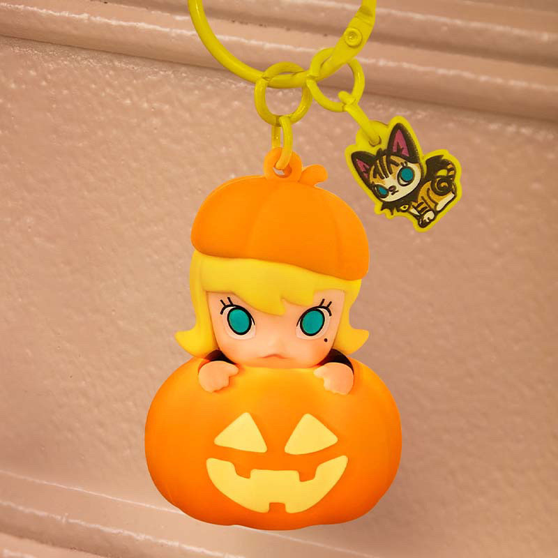 POPMART Halloween Keychains labubu molly dimoo pop mart art toy ...