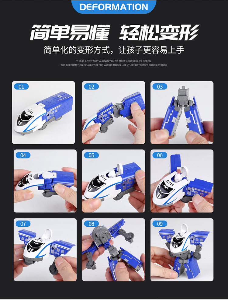 Robot Deformation Robot Deformation Toy Iron Train Three in One ...