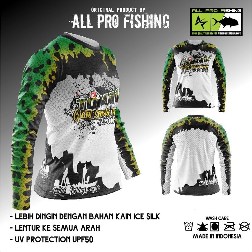 New Design Baju Pancing Long Sleeve Full Sublimation 3D Printed Design ...