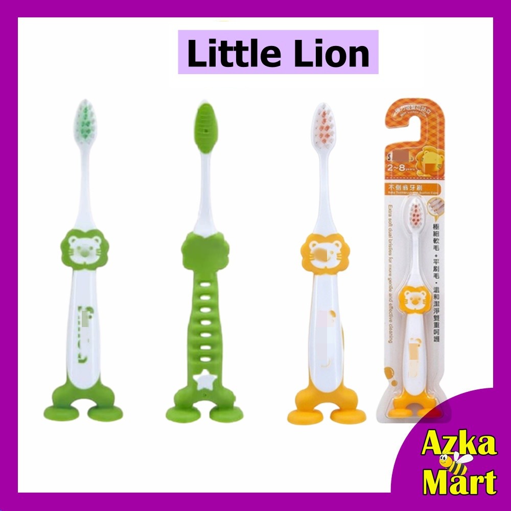 Taiwan Little Lion Baby Toothbrush With Suction Cups | Shopee Malaysia
