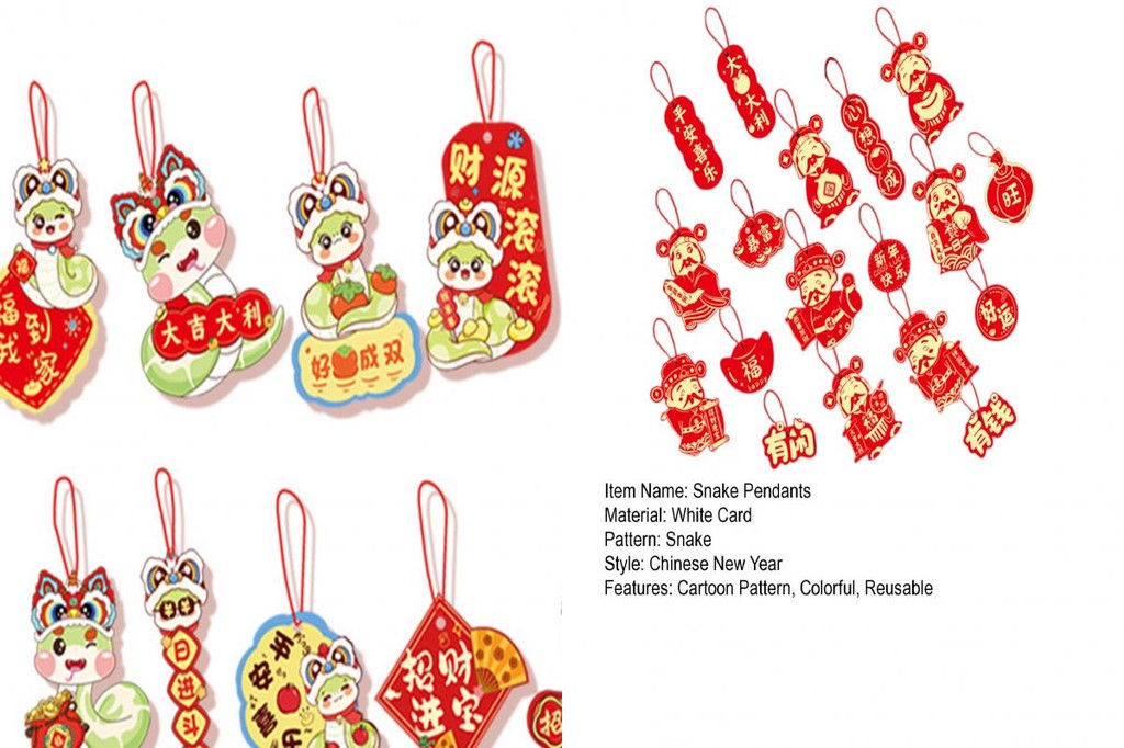 Festive Snake Pendant Chinese New Year Supplies 2025 Year of the Snake ...