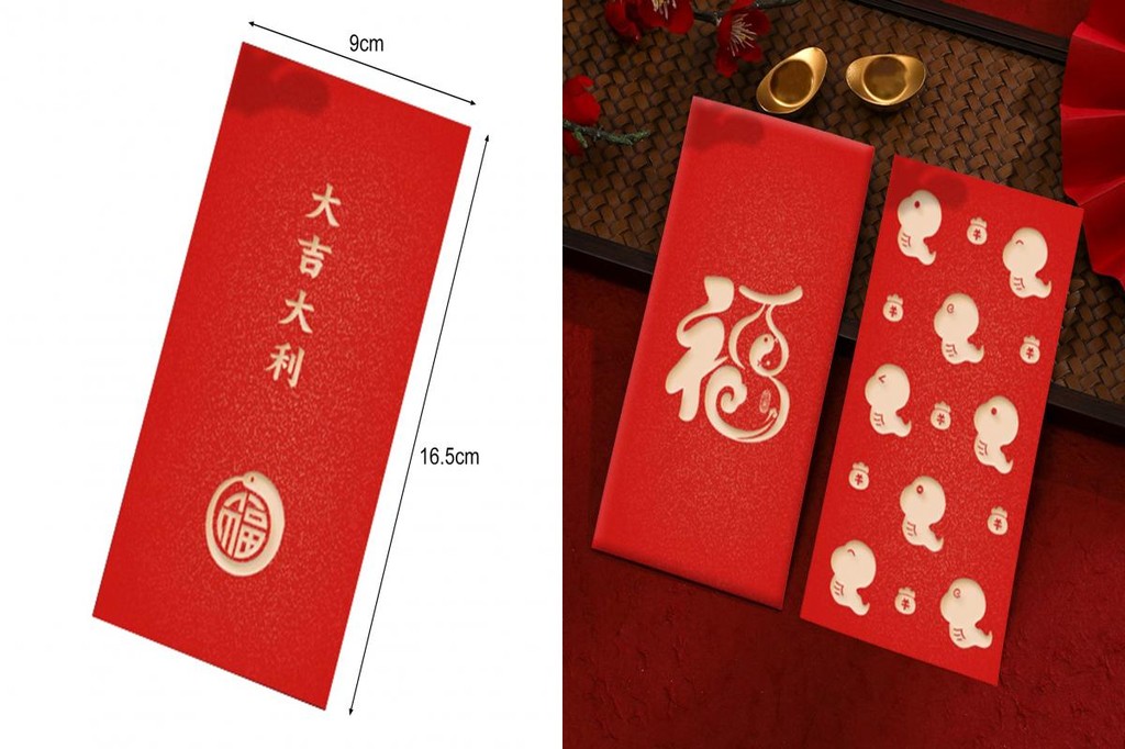 Durable Paper Envelopes Traditional Envelope Set 10 Pcs Chinese Snake ...