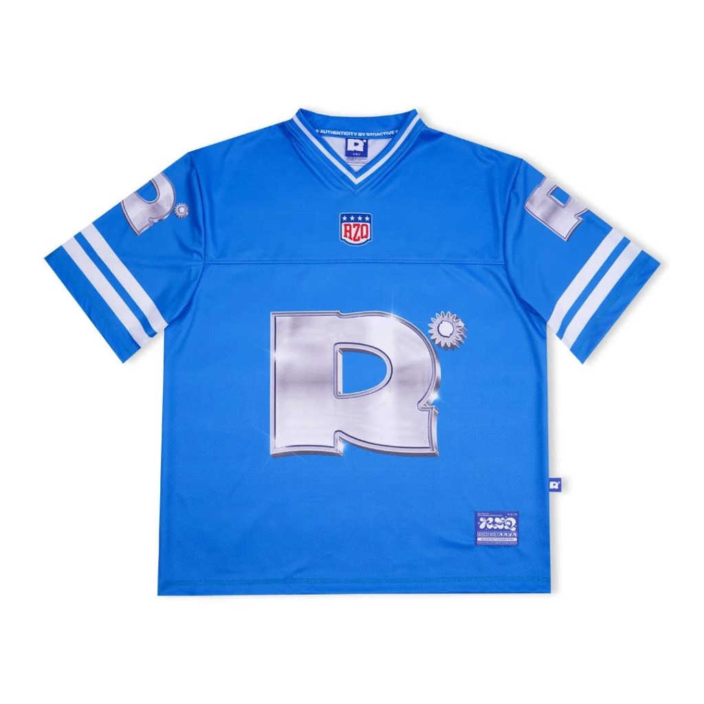 Rzq/series Alphabet R/Streetwear/Jersey/Oversize/Boxy Fit/Retro/Vintage ...