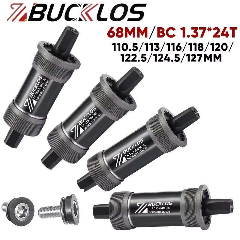 BUCKLOS MTB Bottom Bracket Square Taper BB68 Bicycle BSA 68 Threaded ...