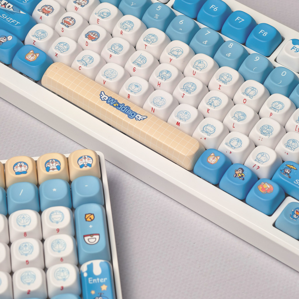 Doraemon Keycaps 120 Keys MOA/Cherry Profile PBT Dye Sublimation ...