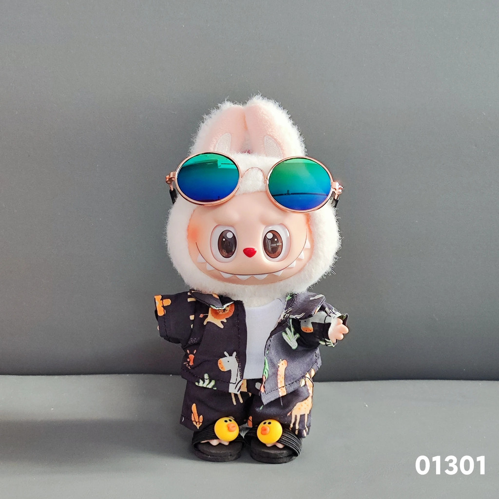 Beach Style Outfit Set for Ropa Labubu V1/V2/V3 Dolls - Hawaiian Summer ...