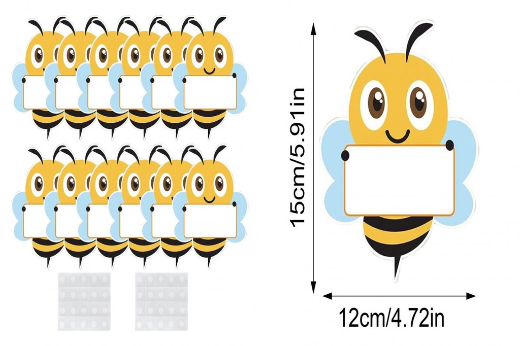kT Bee Shape Cutouts Bee Classroom Decorations Adorable Bee Cutouts and ...