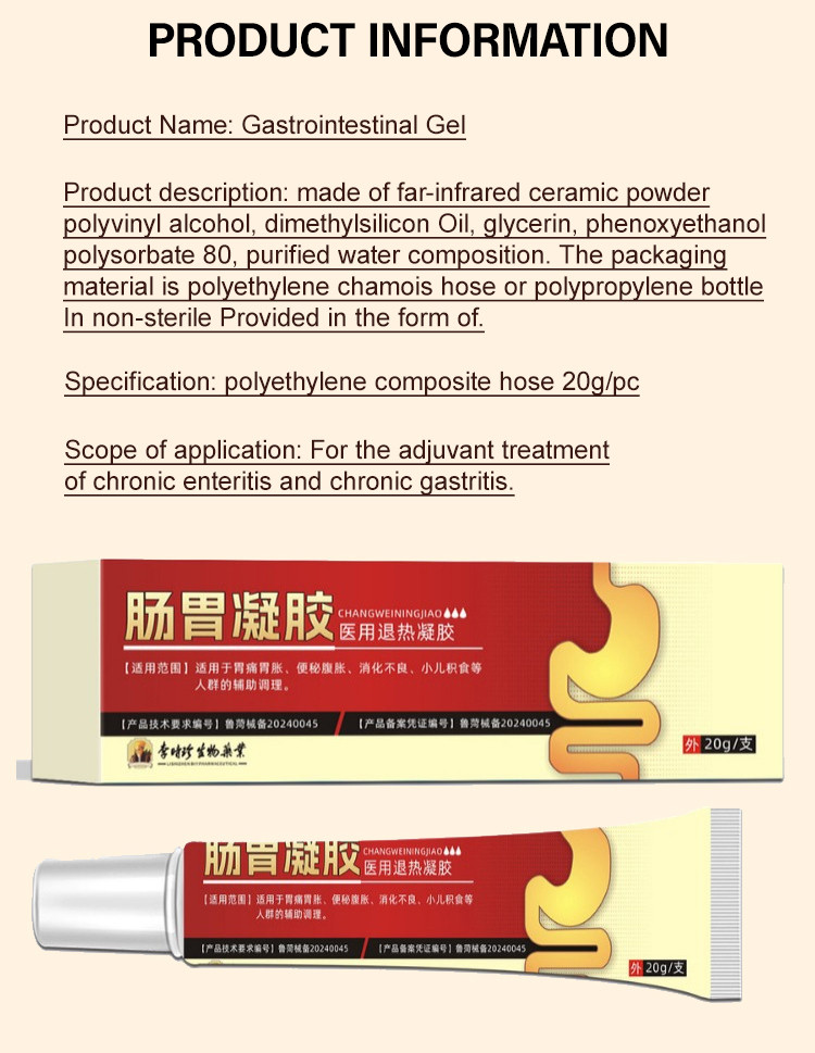 Stomach & Gut Relief Gel for Pain Constipation Bloating Acute Chronic ...