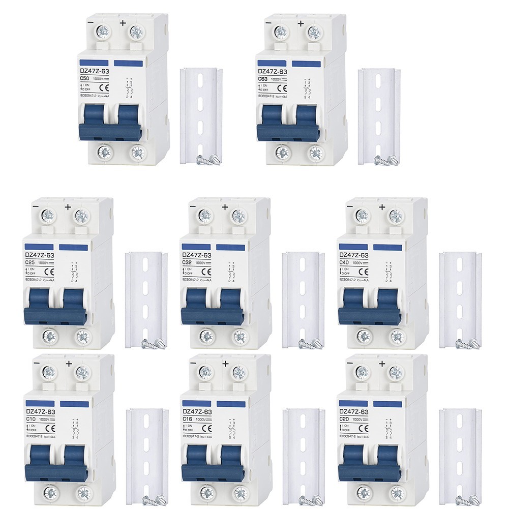 【HDS01】DC Miniature Circuit Breaker 2 Pole 1000V 32 Amp Isolator DC ...