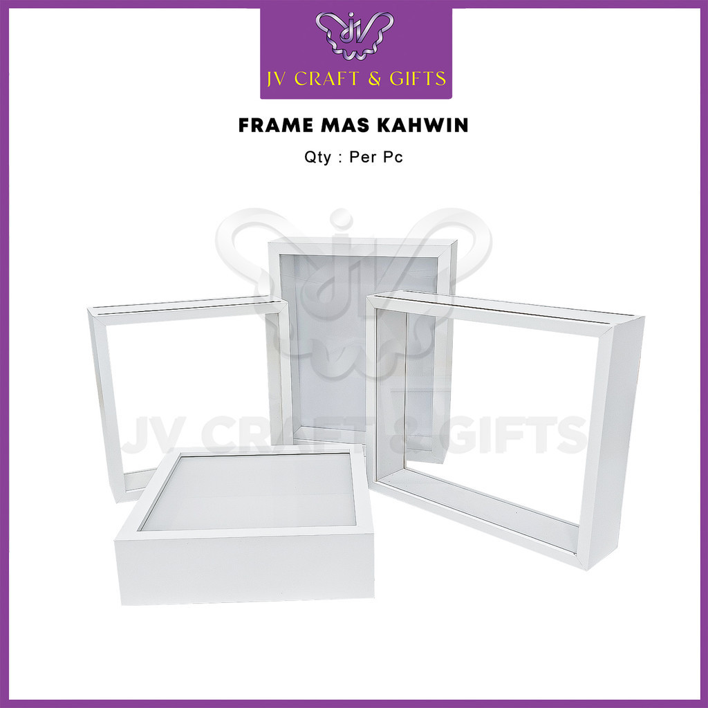 3D Frame Duit Hantaran Mas Kahwin | Vintage Wooden Frame For DIY | JV ...