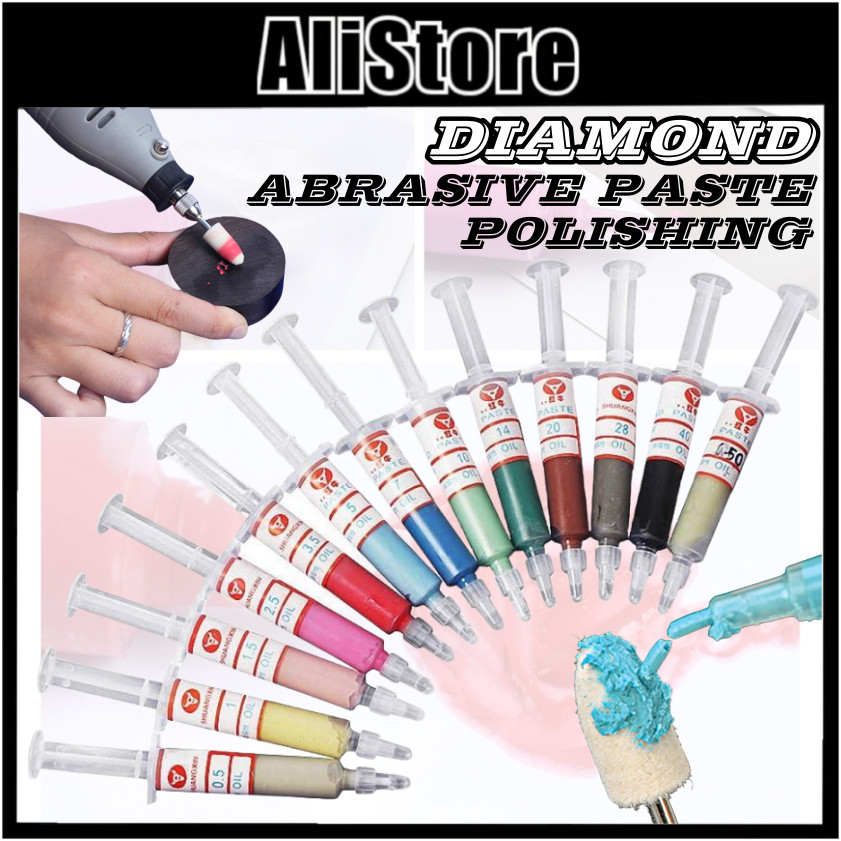 ALi Diamond Polishing Lapping Grinding Paste Compound Syringes Die 5g ...