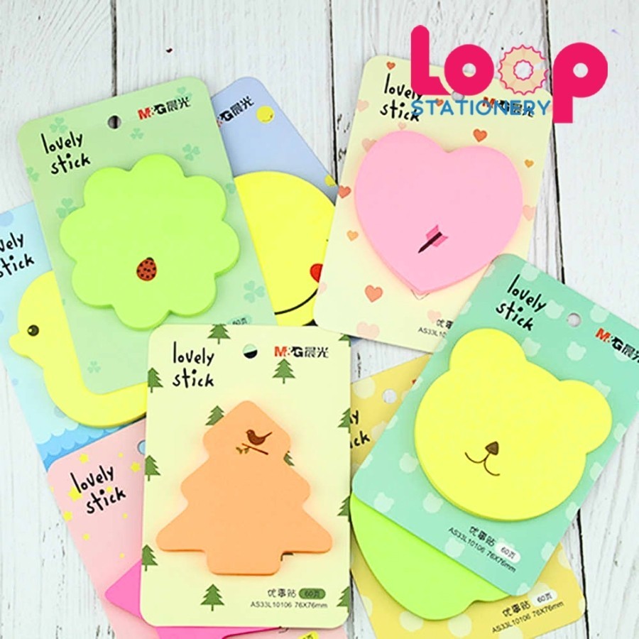 M&G Sticky Notes Fancy Neon Colour 8 Shapes | Shopee Malaysia
