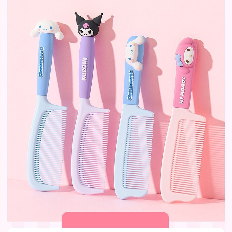 Kawaii Hello Kitty Comb Cartoon Sanrio Kuromi Cinnamoroll Anime Doll ...