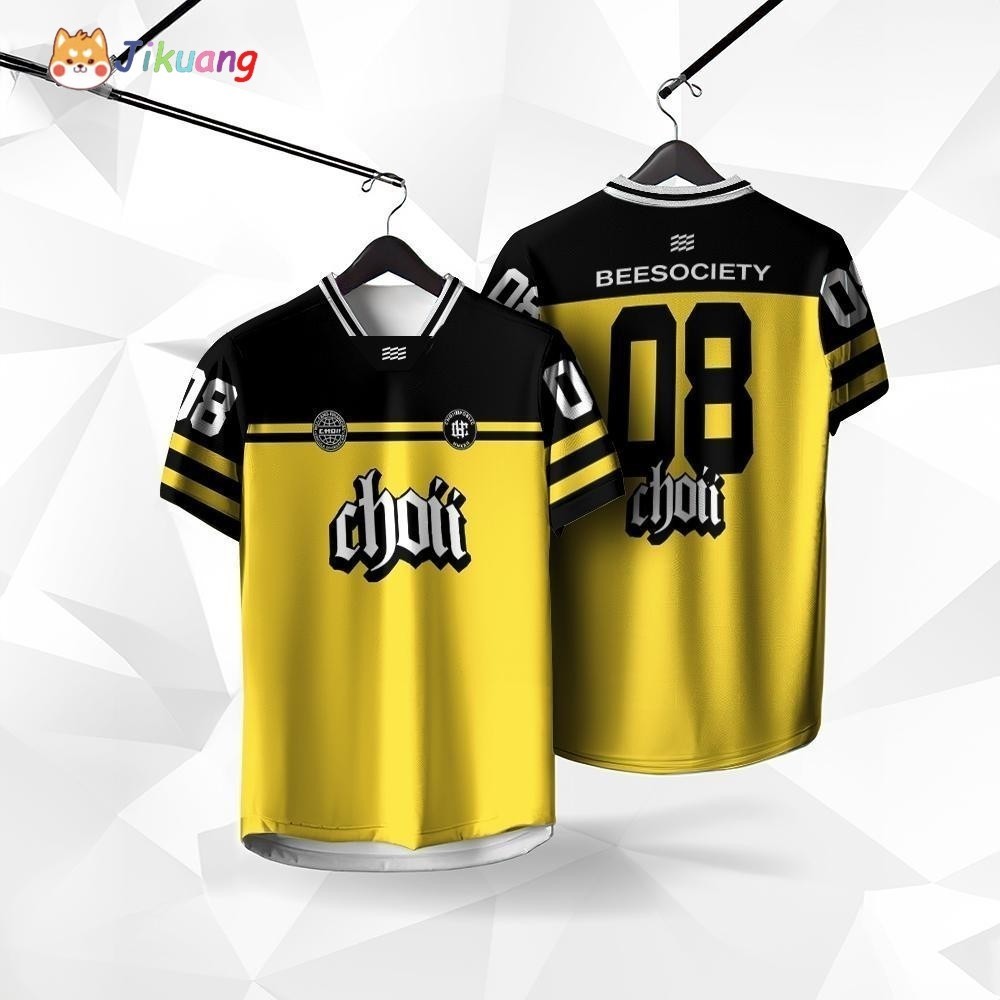 (DIY Custom Name) Baju Choii Tshirt Lelaki Jersey Choi Crime Bear ...