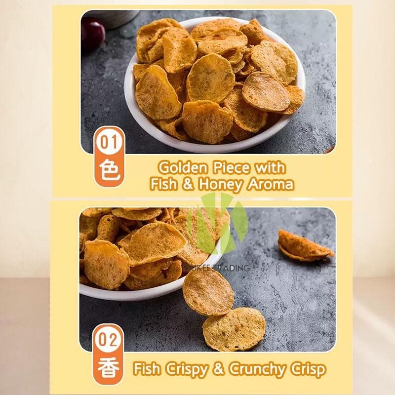 [𝗡𝗶𝘂 𝗞𝗲𝗲] Crispy Fish Satay Nguan Tai Thailand (Fly Boat Brand) 300g HALAL | Keropok Ikan Snek ...