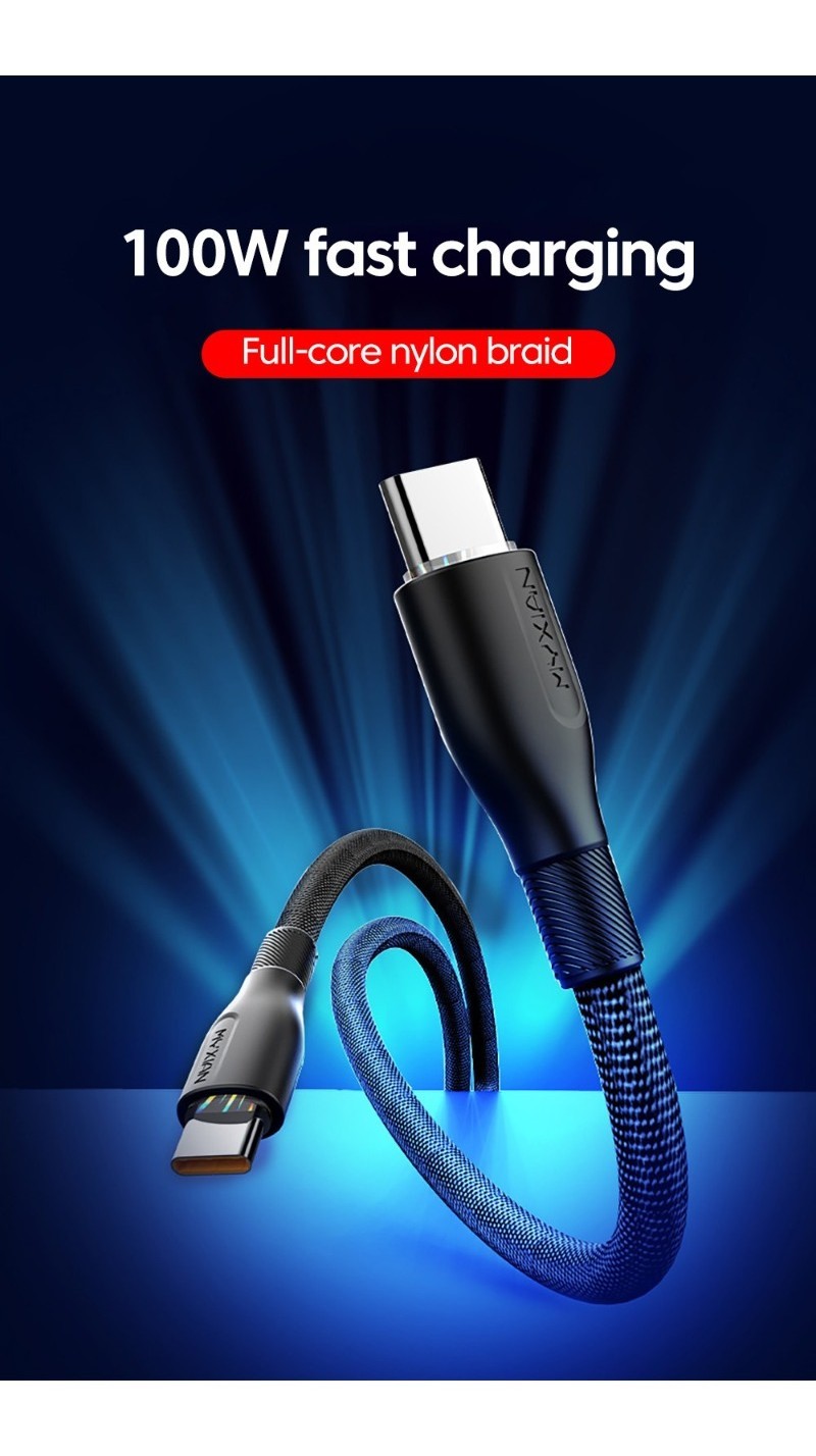 120W USB Type C To USB C Cable Fast Charging Data Cable Type C Cable 1M ...