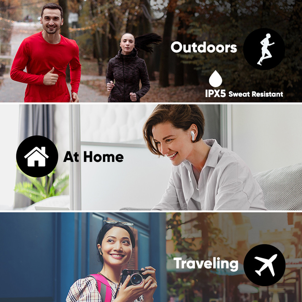 SonicGear TWS 12 ANC ENC Bluetooth 5.3 Wireless Earbuds | 36 Hour ...