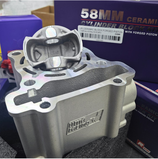 [ 58MM ] UR CERAMIC BLOCK WITH FORGED PISTON UMA RACING R15 V3 / MT15 ...