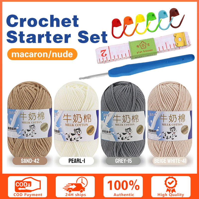 【2025 New】5-layer beginner crochet kit adult knitting starter kit adult ...
