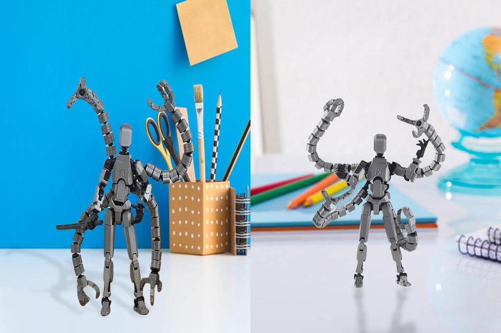 MYT- Robot Collectible Toy Articulated Dummy Figurine Flexible Robot ...