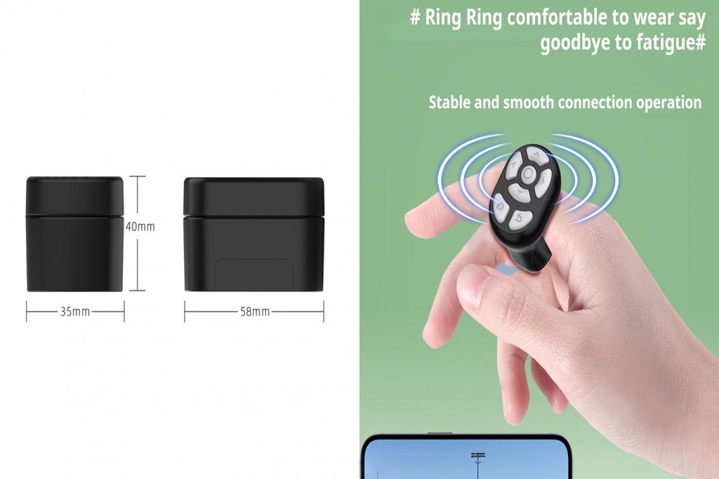 GAR Wireless Ring-shaped Remote Control Controller Wireless Bluetooth ...