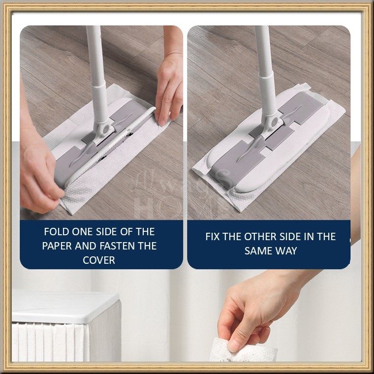 Electrostatic Flat Mop Tisu Pengelap Lantai Mop Tisu Wet Mop Wiper ...