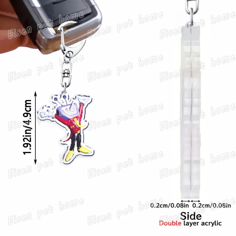 Game Deltarune Tenna Keychain Llaveros Accessories Bag Charms Spamton ...