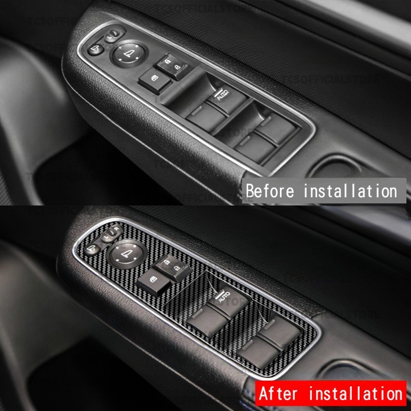 HONDA WRV 2022 -2025 Windows Switch Panel Cover Trim Decoration Carbon ...