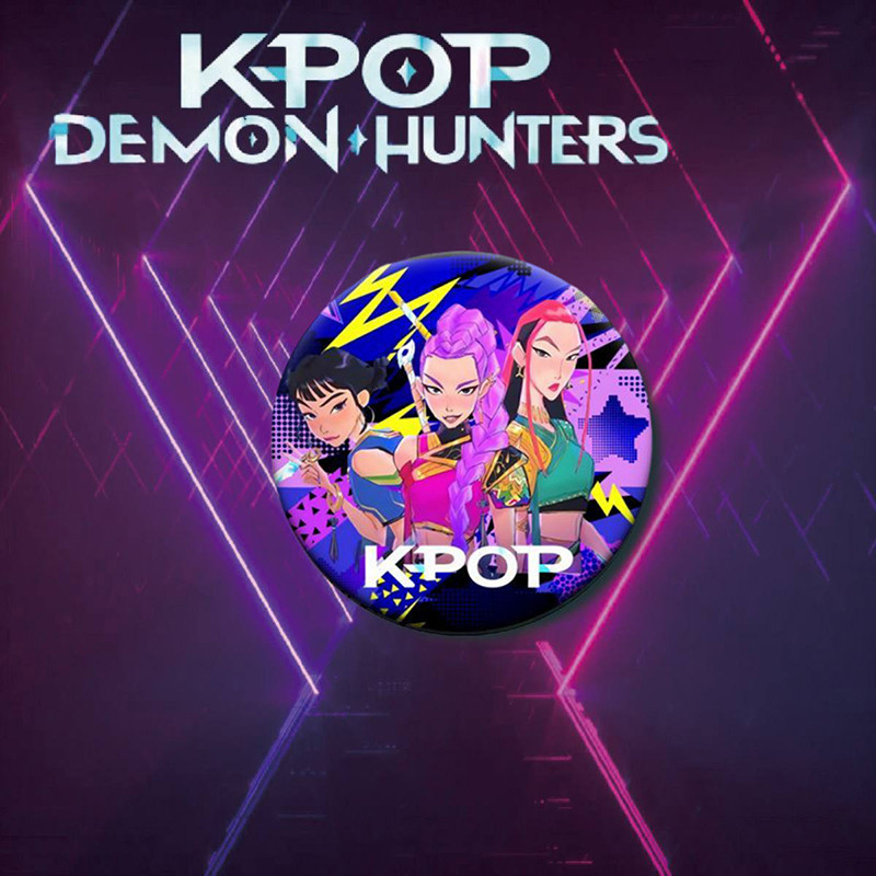 58mm Demon Huntrix Badge K-Pop Demon Hunters Souvenir Badges Saja Boys ...