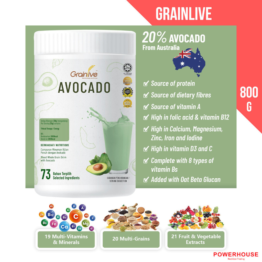 Grainlive Meal Replacement - 800g [Halal, Healthy, 营养代餐, Lose Weight ...