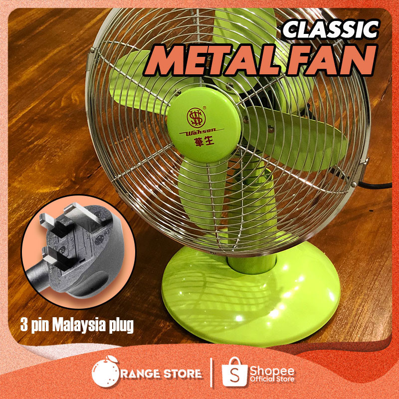 Adjustable Classic Metal Table Fan 60W Strong Wind Fan 3 Cooling Wind ...