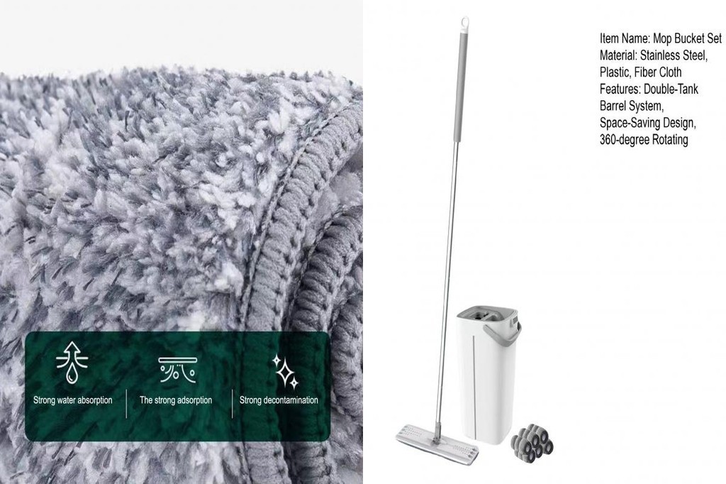 Double-sided Double-tank Barrel System Mop Bucket Drying System Self ...