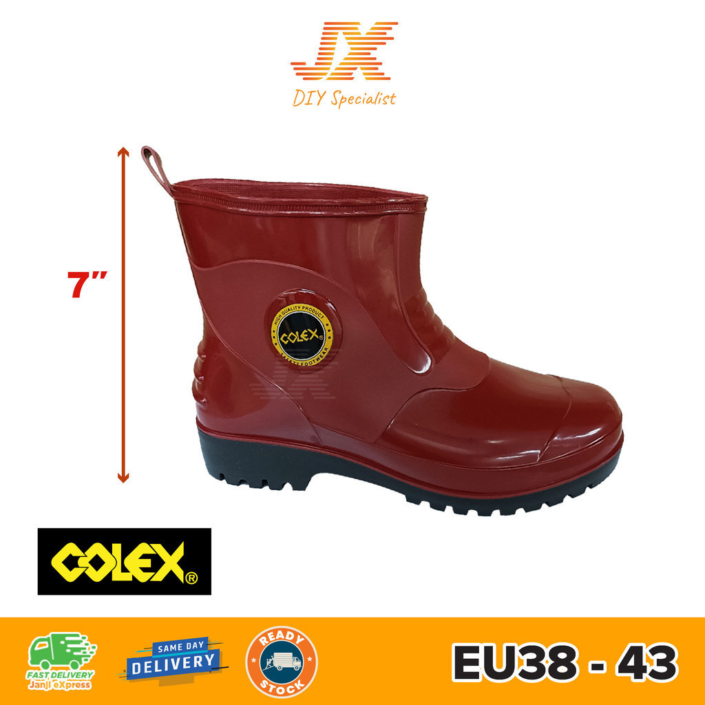 COLEX RM-6600 PVC Kitchen Boot Rain Boots Waterproof Anti Slip Garden ...