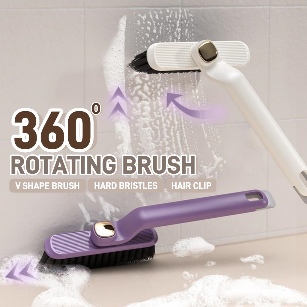360 Rotating Cleaning Brush Hard Bristle Gap Brushes Multifunction ...