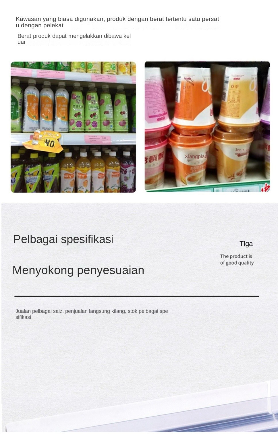 Pembahagi barang niaga rak barang pasar raya 5 papan lapis kontena rak ...