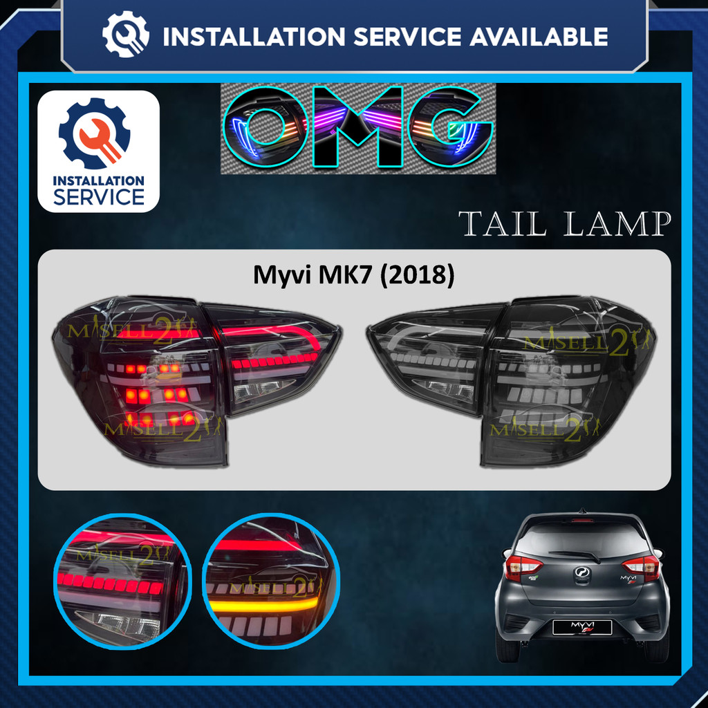 [Installation Provided] PERODUA MYVI 2018 - 2022 MK7 DESIGN TAIL LAMP ...