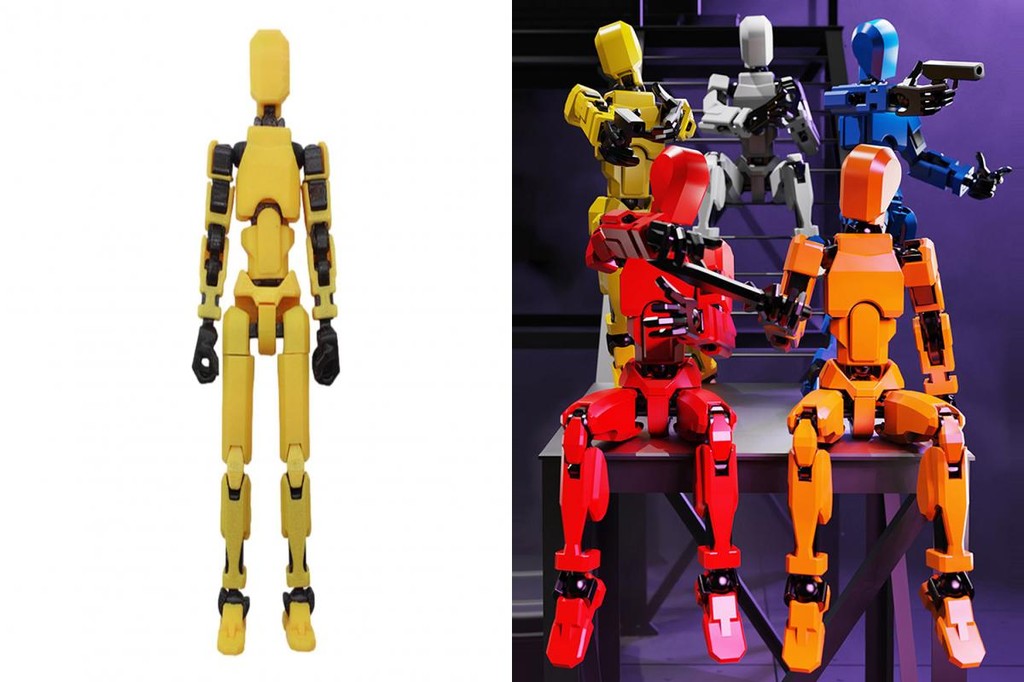 GH| 3d Printed Robot Figure 3d Printed Robot Model Articulated Robot ...
