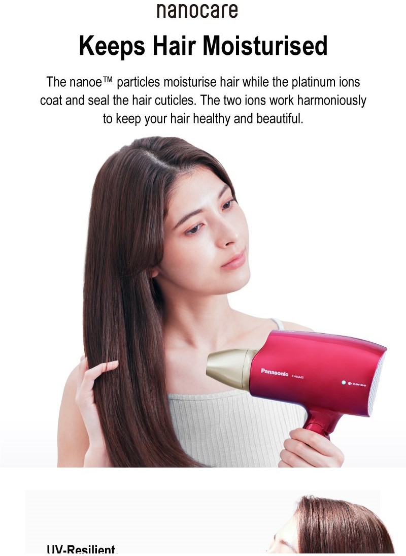PANASONIC EH-NA45 NANOE HAIR DRYER MOISTURE EH-NA45-W655 | Shopee Malaysia