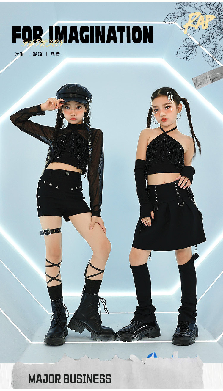 Children Performance Costumes Street Dance Costumes Female Model ...