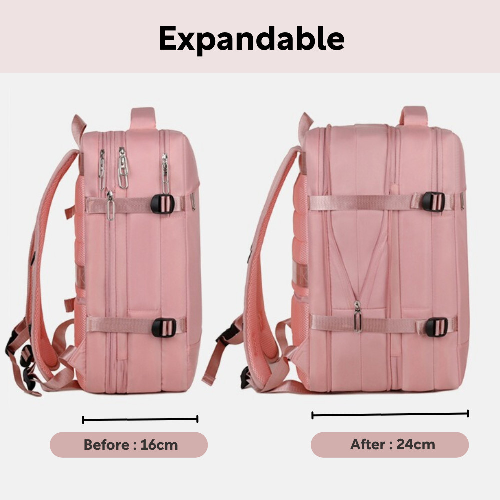 180° Wide Open Travel Backpack Bag Expandable Backpack Bag Business ...